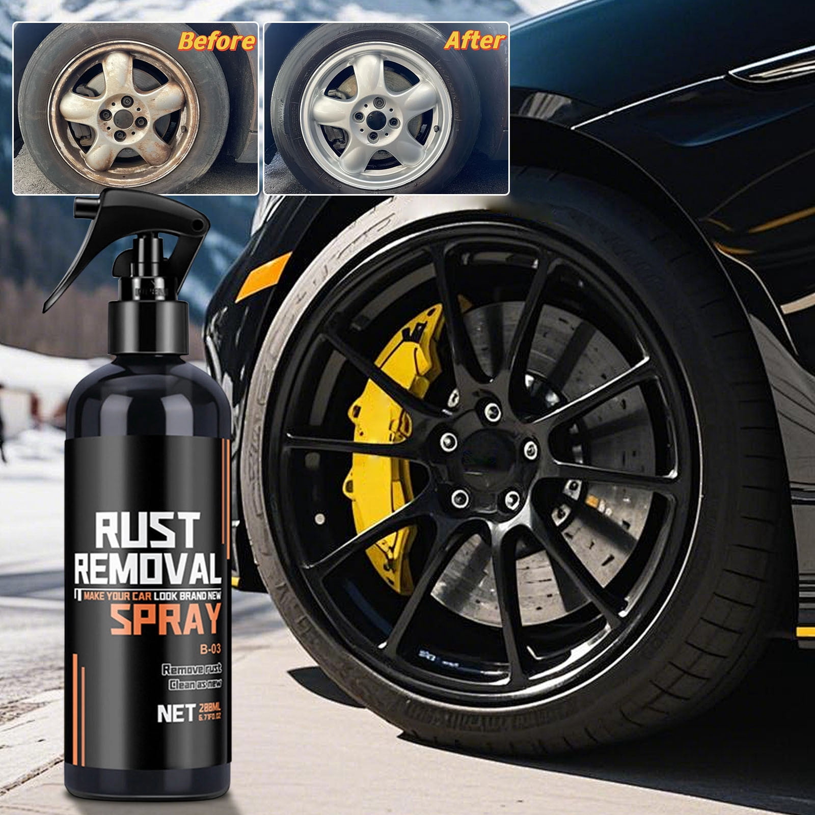 Loespoir Multi-Purpose Iron Fallouts Remover, Car Wheel and Paint Rust ...