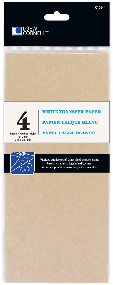 Loew Cornell White Transfer Paper-9"X13" 4/Pkg - Walmart.com