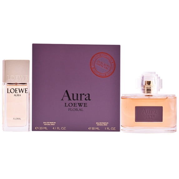 Loewe Aura Floral For Women 2Pcs Gift Set - 4.1 Oz & 1.0 Oz EDP Spray ...