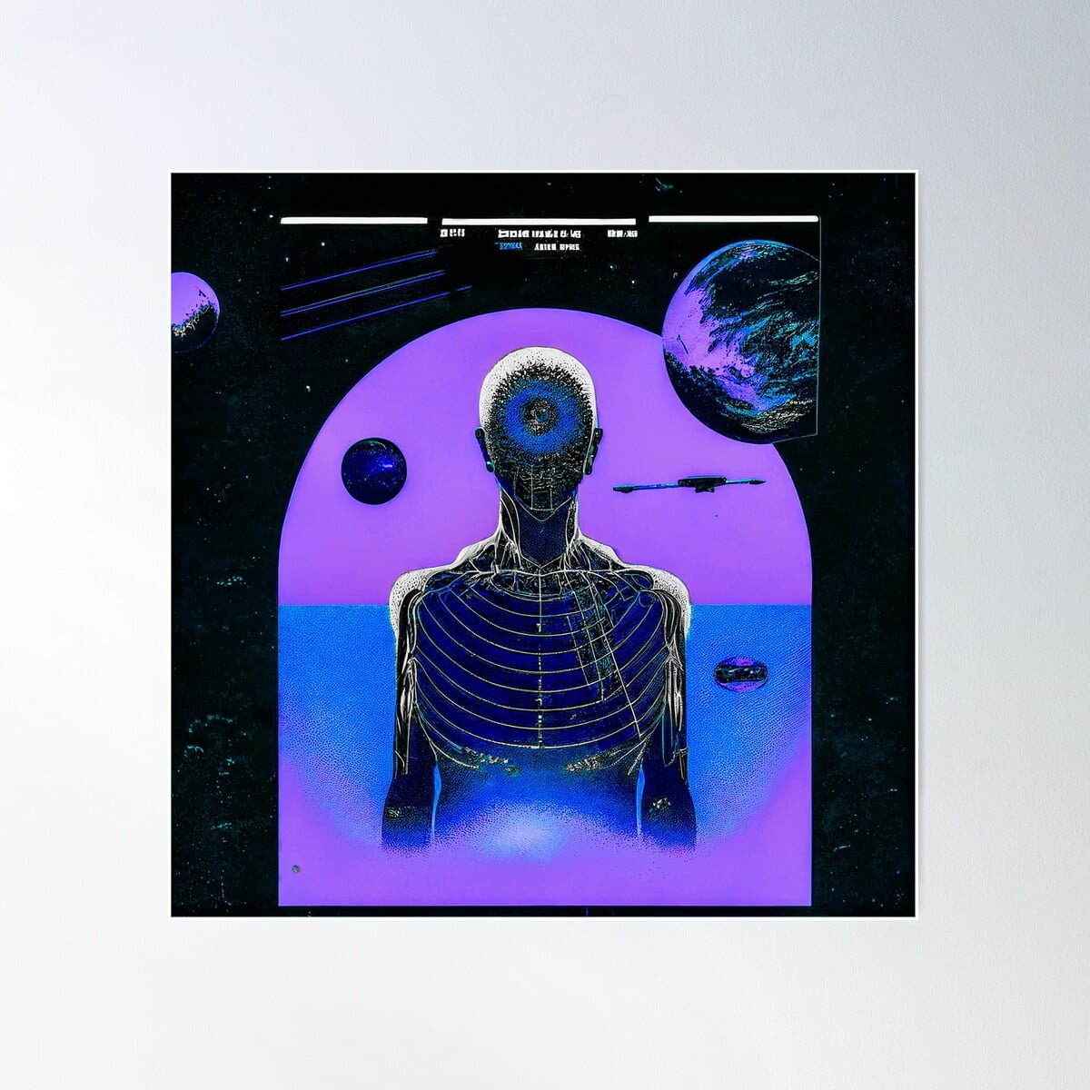 Lofi-Scifi Beyond Time Poster Wall Art, Modern Wall Decor For Living ...