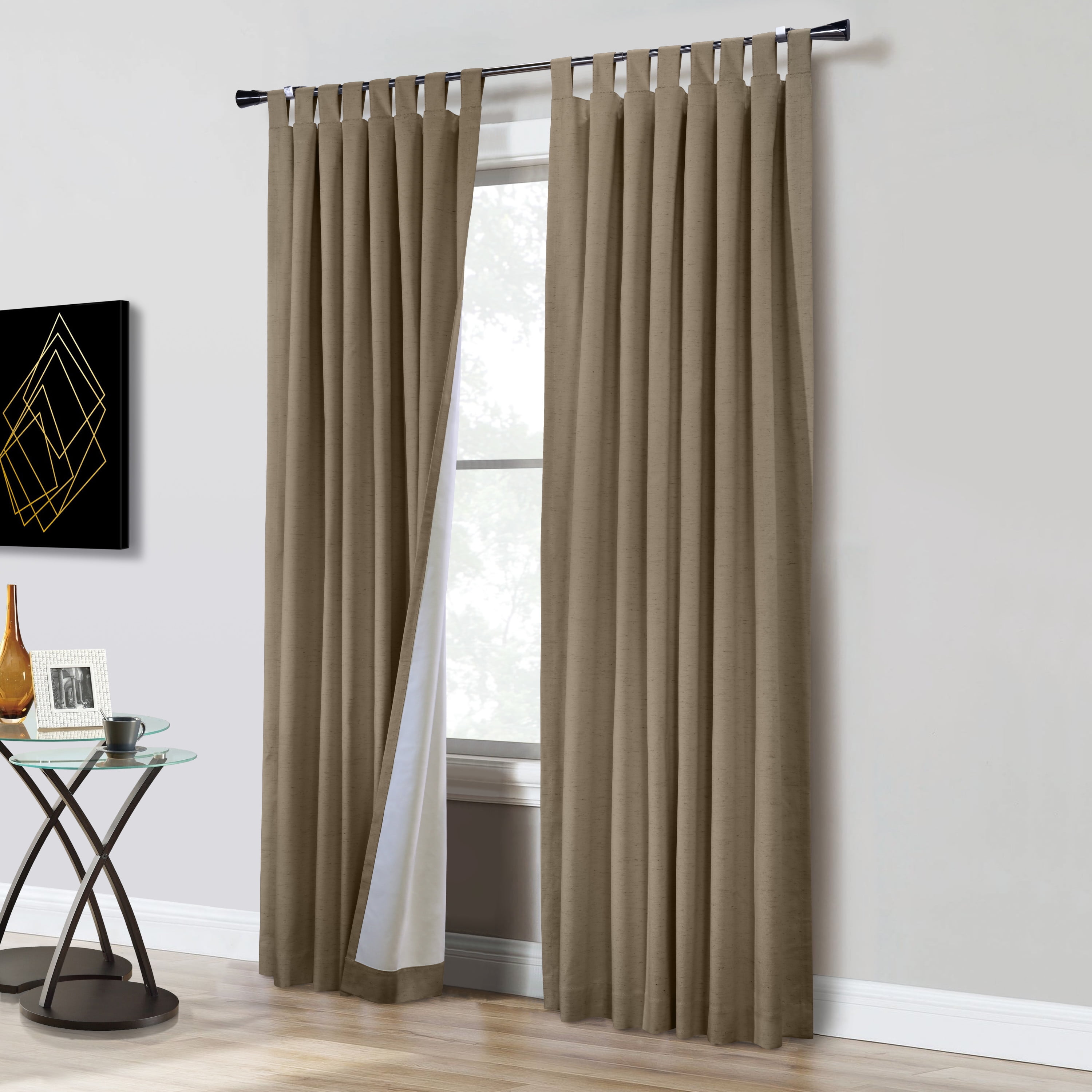 Loft Living Vienna Blackout Tab Top Indoor Curtain 52 x 95 in Pebble ...