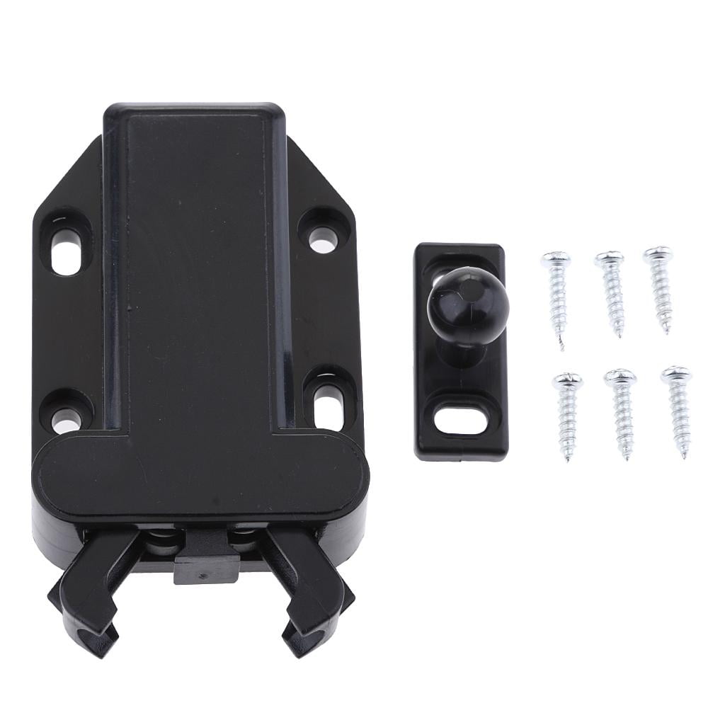 Loft Push Attic Cupboard Latch Cabinet Panel Black - Walmart.com