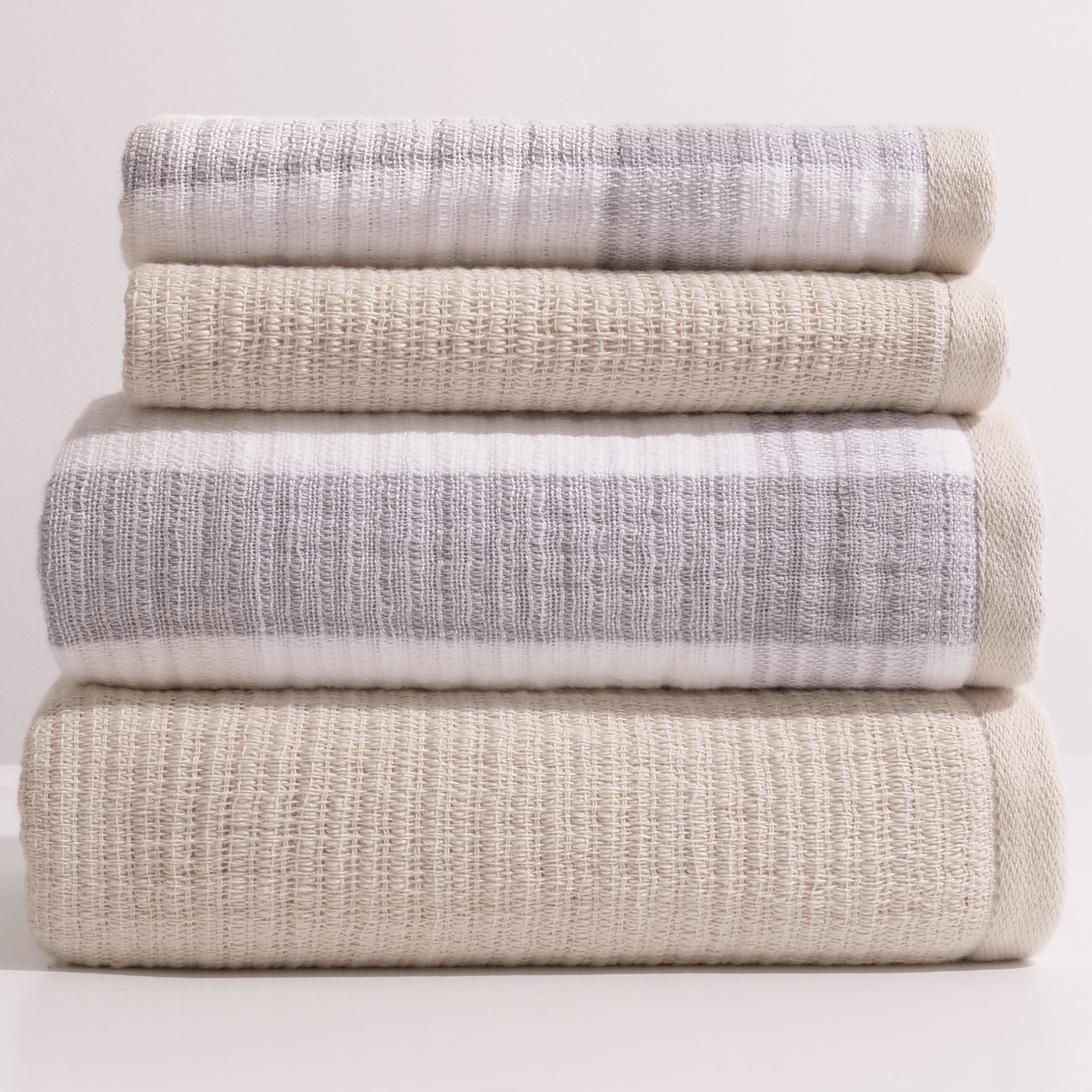 Loft by Loftex New Generation Hand&Wash 4PK Towel Bundle,Beige ...
