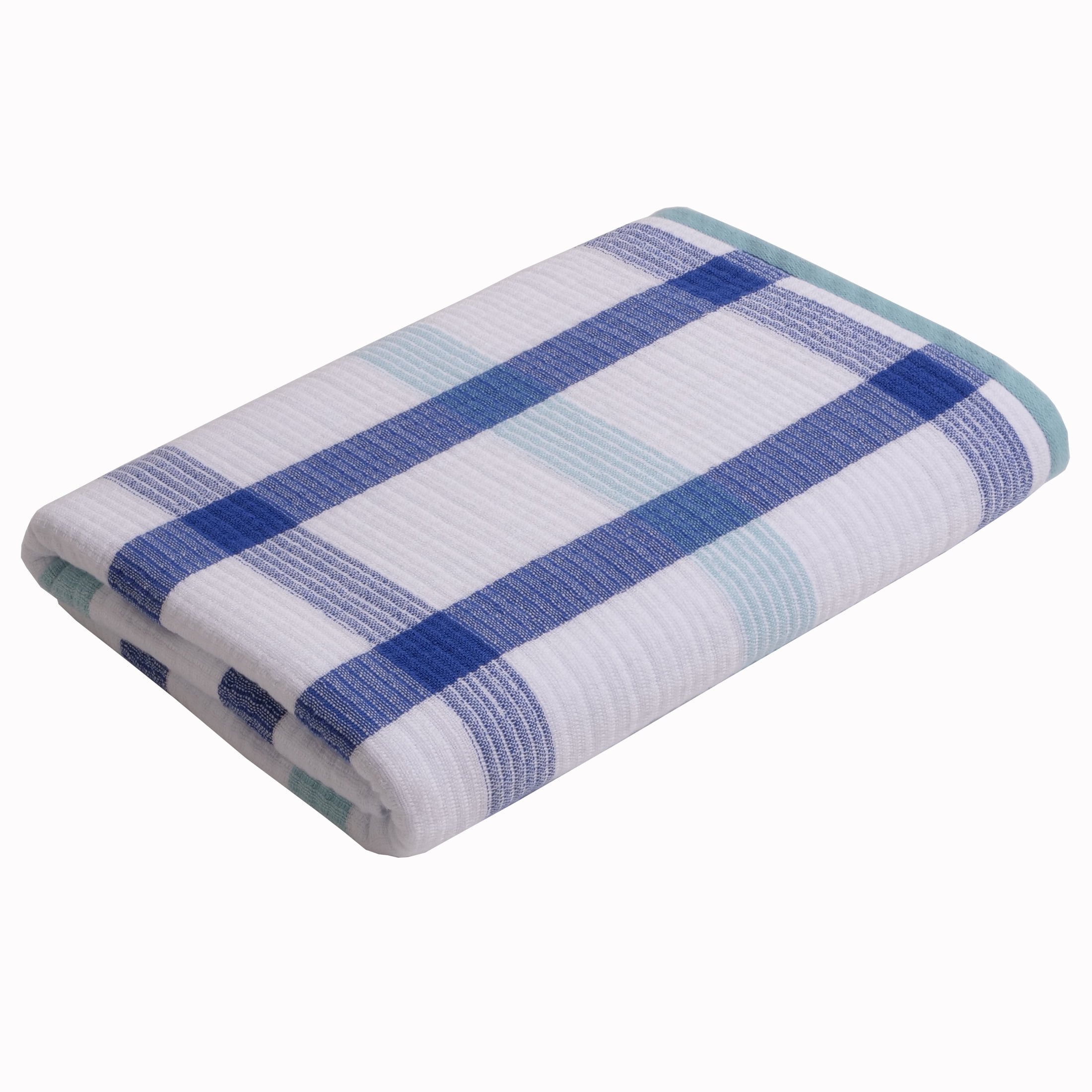 Loft by Loftex New Generation Stripe Bath Towel,Aqua - Walmart.com