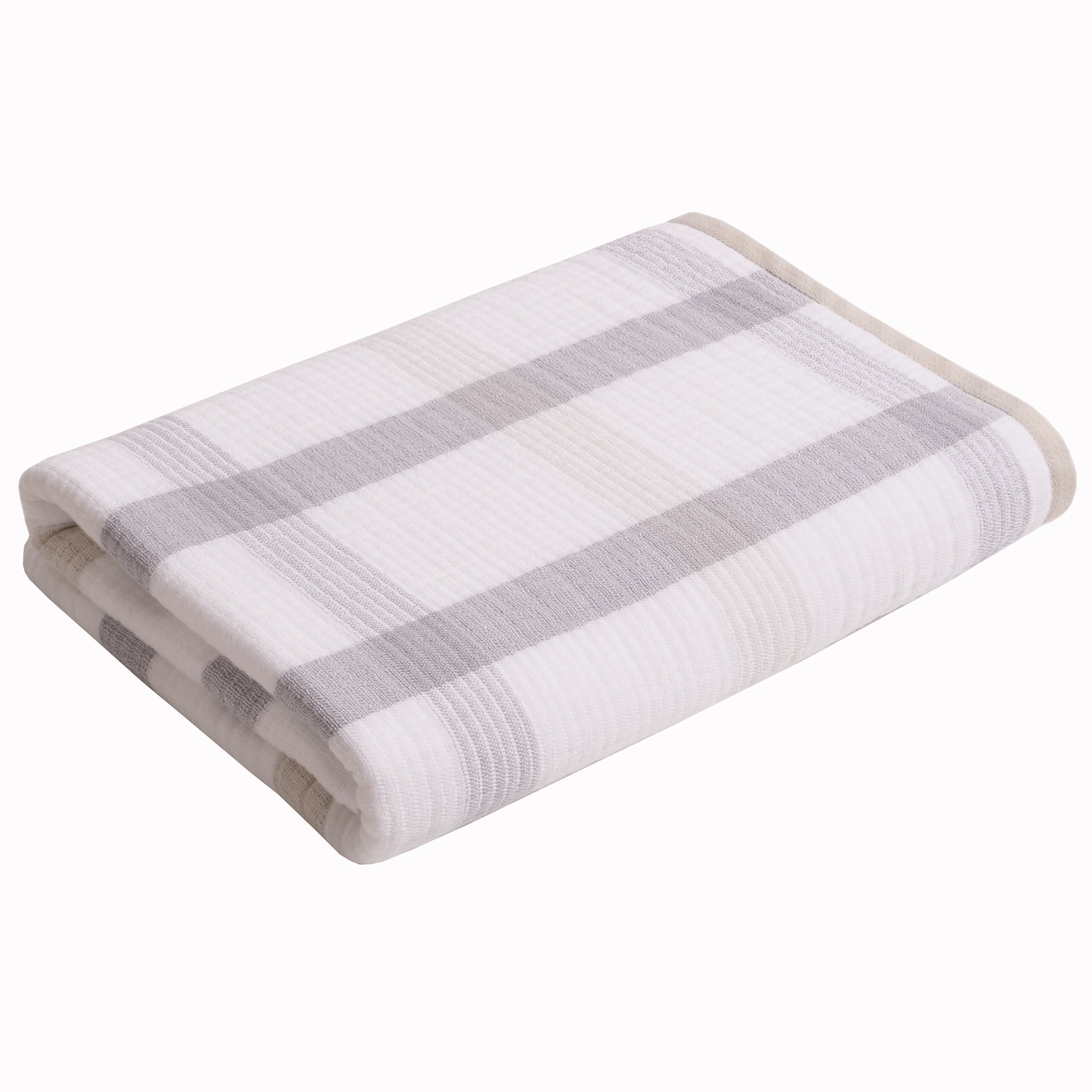 Loft by Loftex New Generation Stripe Bath Towel,Beige - Walmart.com