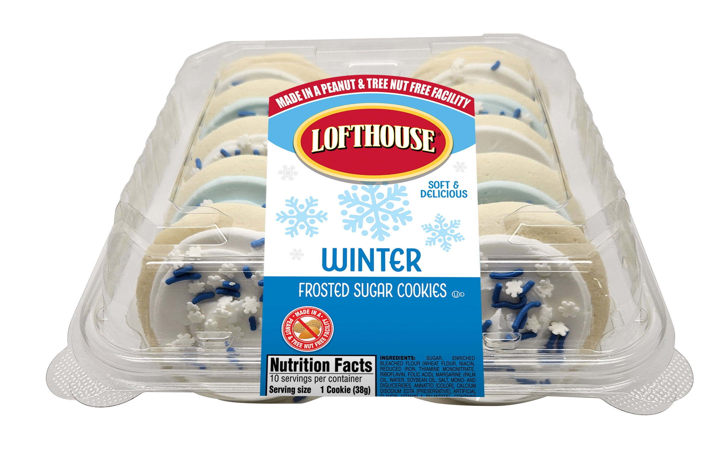*Lofthouse Frosted Sugar Cookies, Blu Wht, 10 Count, 13.5 oz - Walmart.com