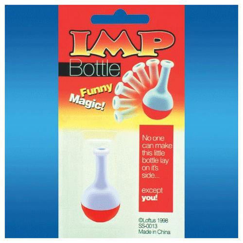 Loftus Imp Bottle Won't Fall Over Easy Magic Trick Set, White Red ...