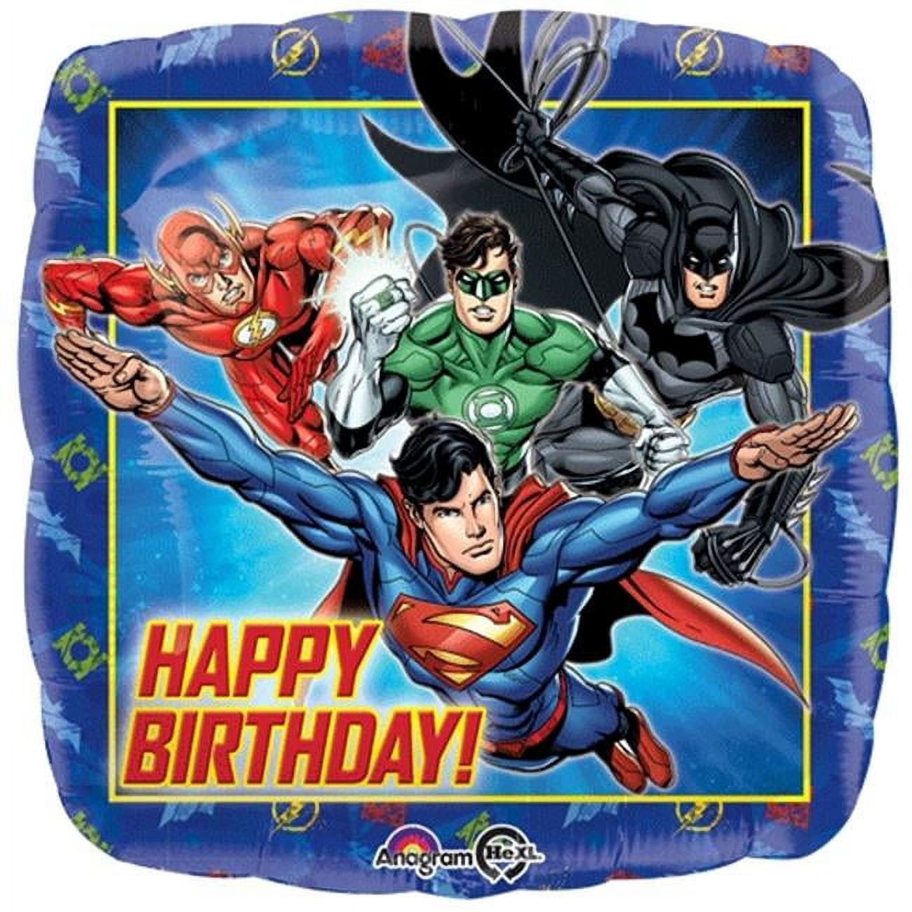 Loftus International 18 in. Justice League Happy Birthday HX Party ...