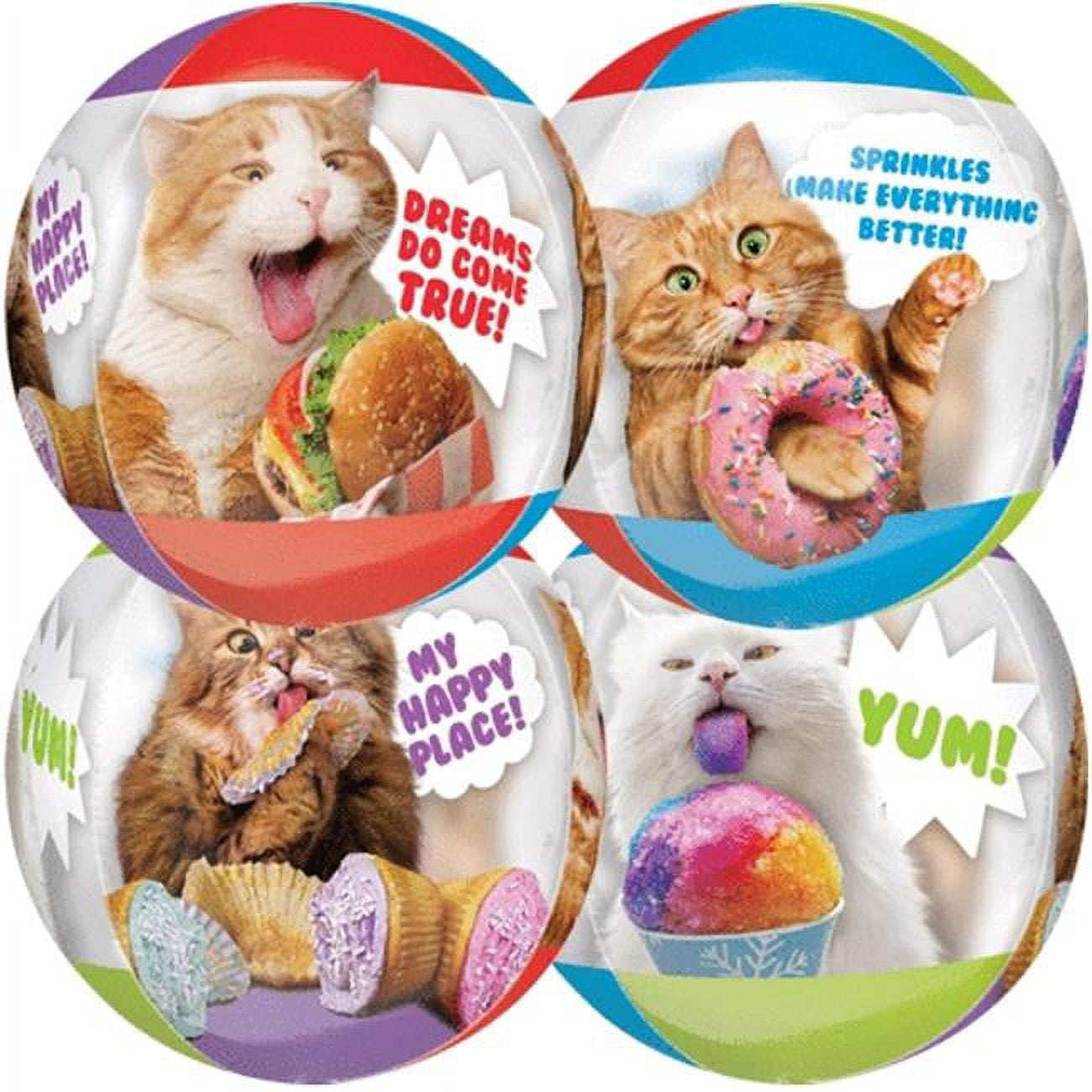 Loftus International A3-8200 15 in. Avanti Cats Clear Orbz Balloon ...
