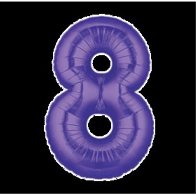 Loftus International Megaloon Number 8 Purple Balloon - Walmart.com