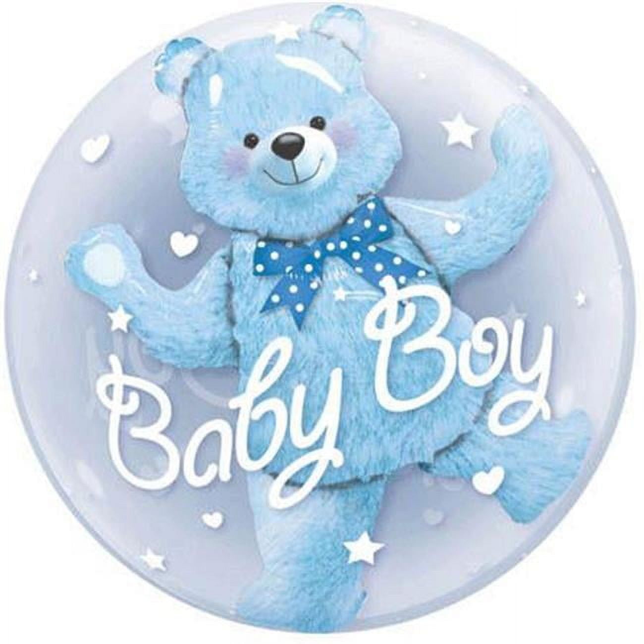 Loftus International Q2-9486 24 in. Baby Blue Bear Bubble Balloon ...
