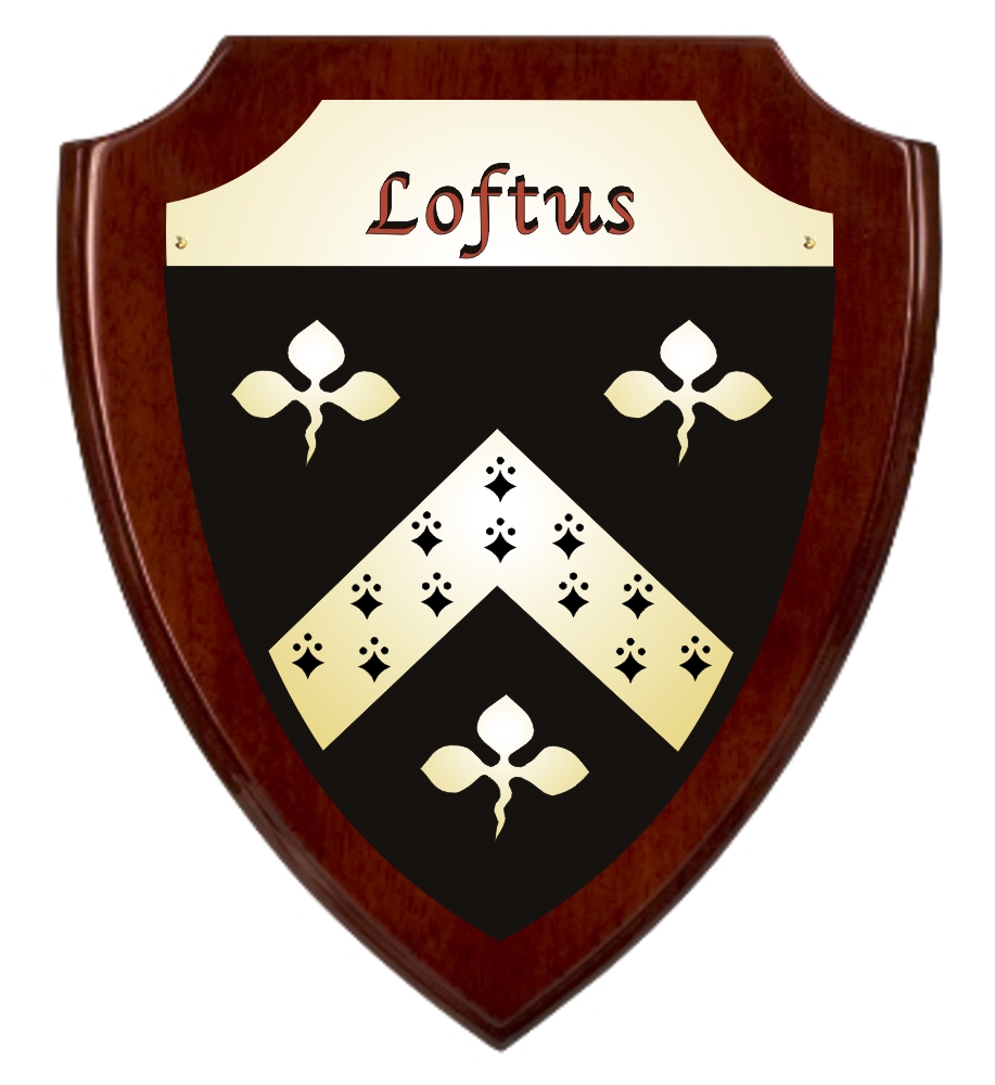 Loftus Irish Coat of Arms Shield Plaque - Rosewood Finish - Walmart.com