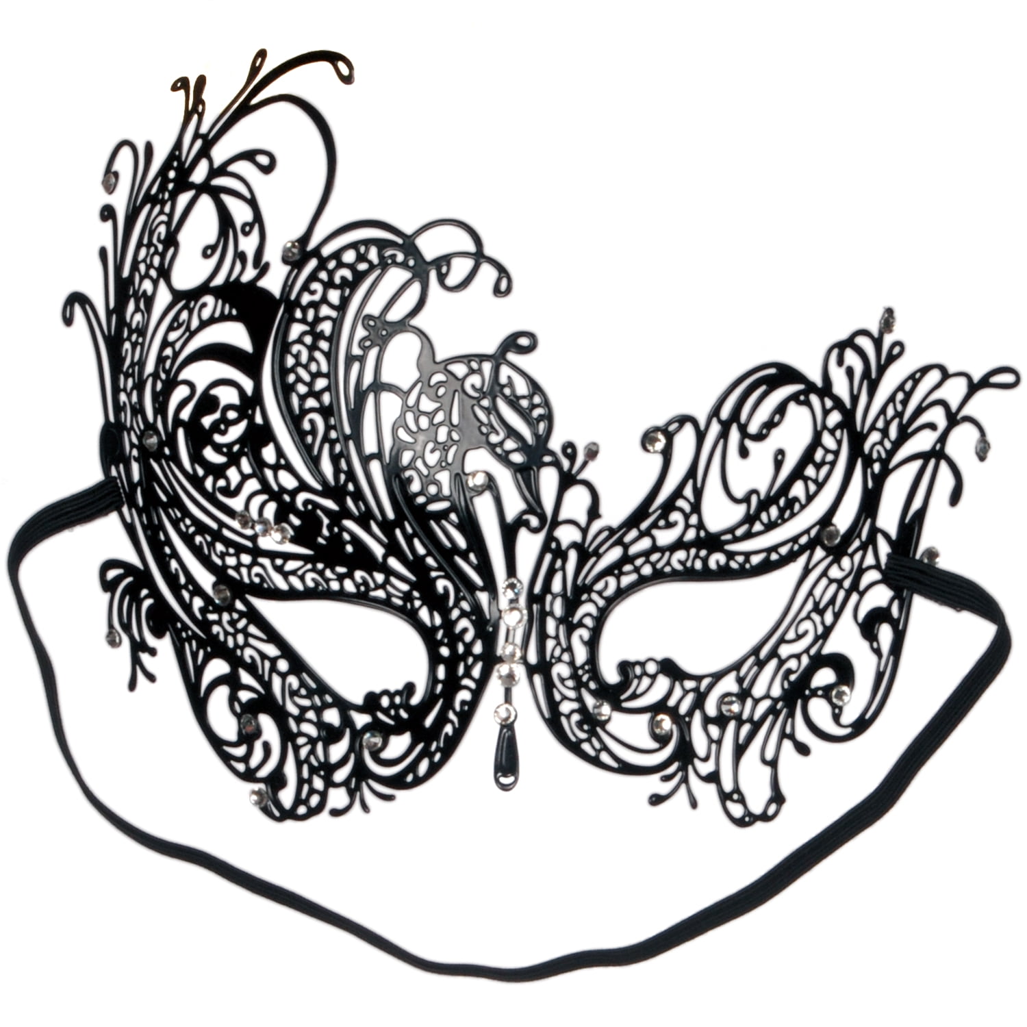 Loftus Sultry Jewel Metal Masquerade Laser Cut Half Mask, One-Size ...