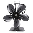 Log Burner Fan 5 Blade Stove Fan Silent Operation Winter Warm Heat ...