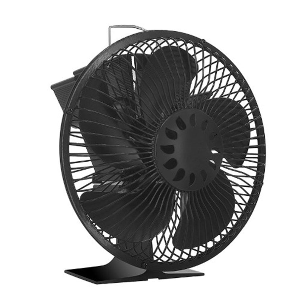 Log Burner Fan 5 Blade Stove Fan with Protective Cover Silent Operation ...