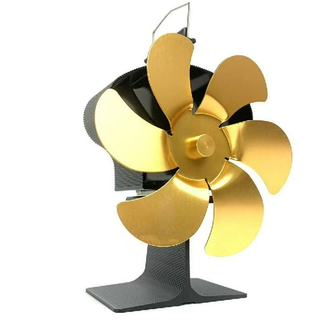 Log Burner Fan, 6 Blade Stove Fan, Silent Operation Fan for Wood ...