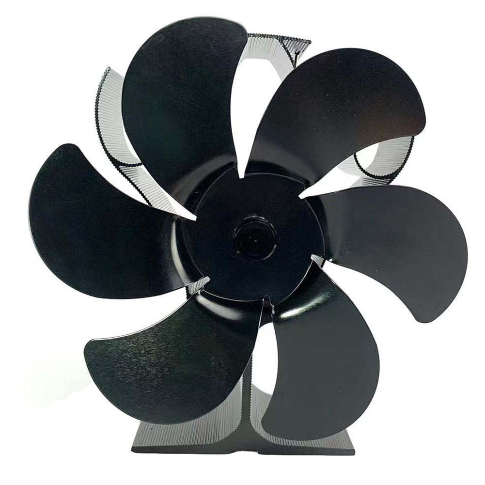 Log Burner Fan, 6 Blade Stove Fan, Silent Operation Fan for Wood ...
