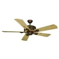 Vaxcel 52-in. Log Cabin Indoor Living Room Ceiling Fan, Rustic Bronze ...