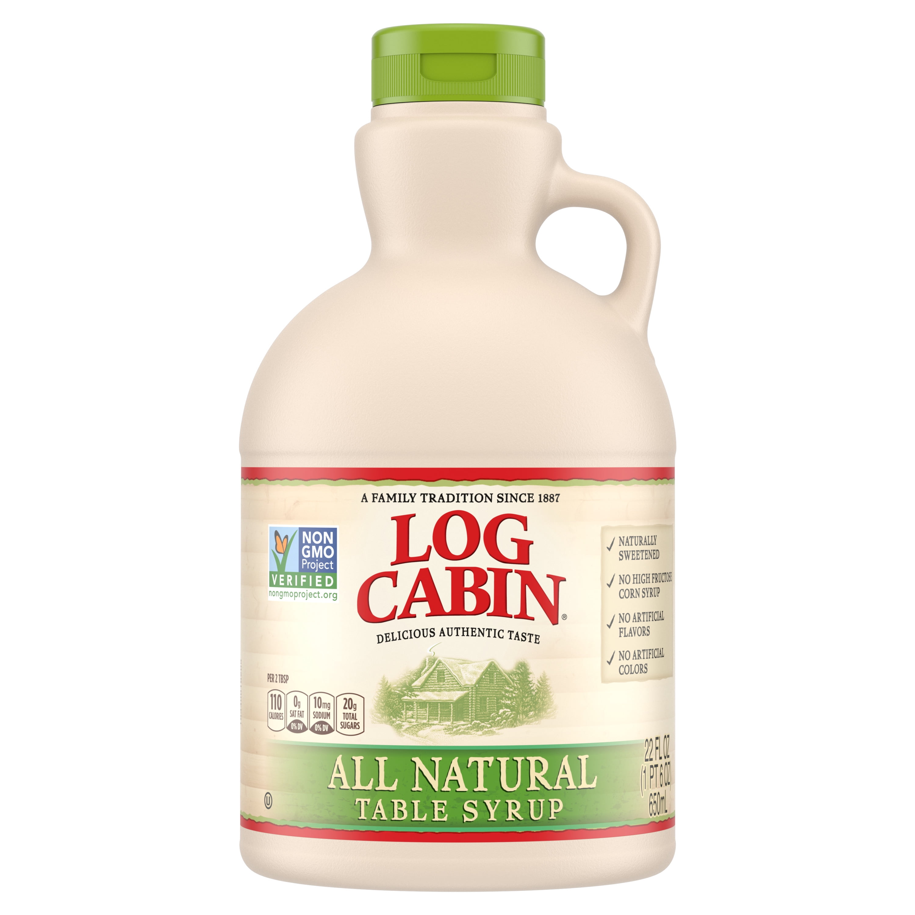 Log Cabin All Natural Table Syrup, 22 FL OZ - Walmart.com