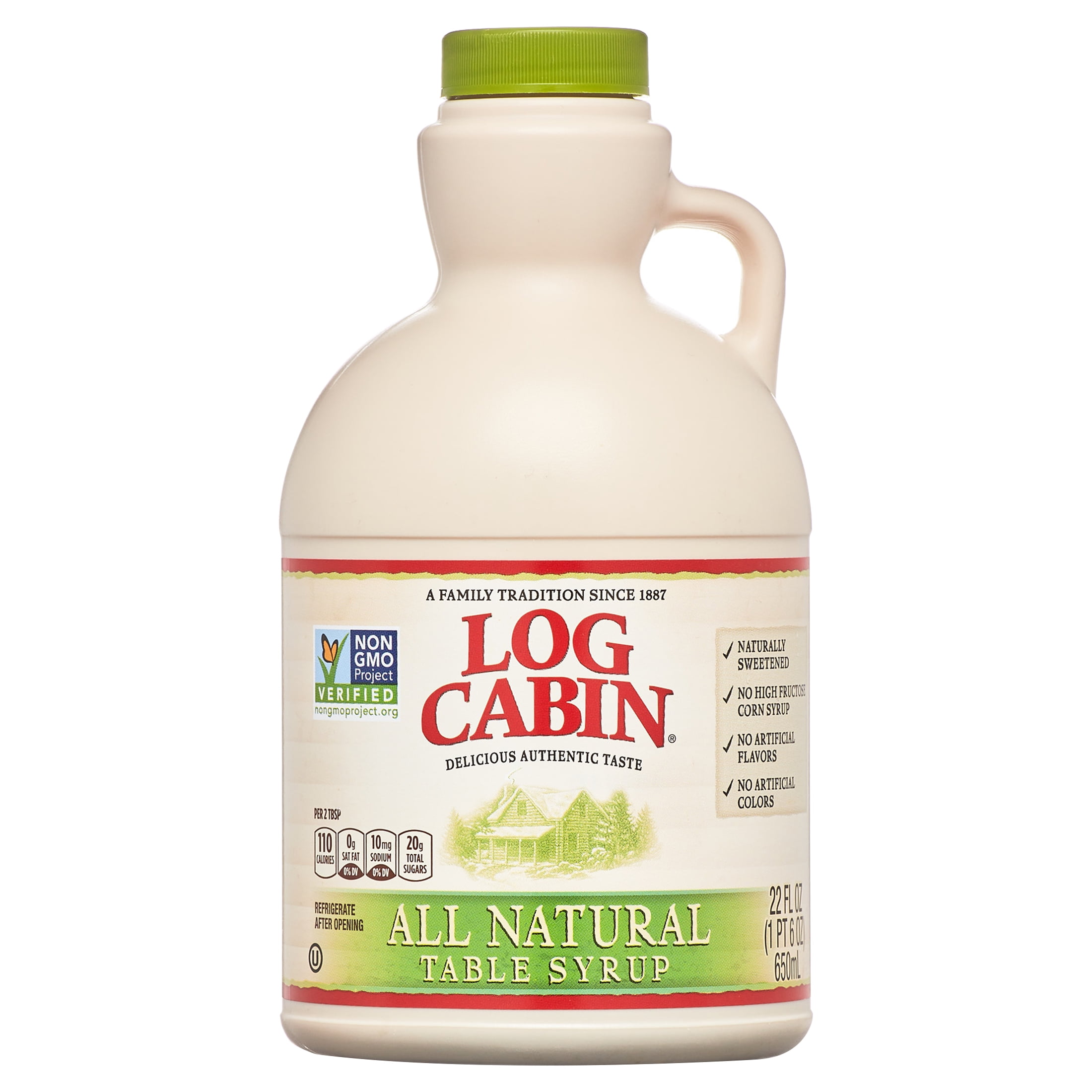 Log Cabin All Natural Table Syrup, 22 FL OZ - Walmart.com