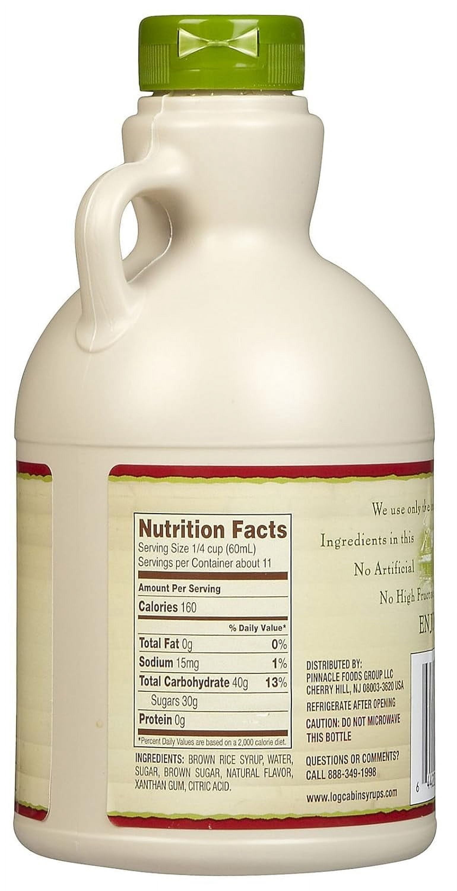 Log Cabin All Natural Table Syrup, 22 FL OZ - Walmart.com