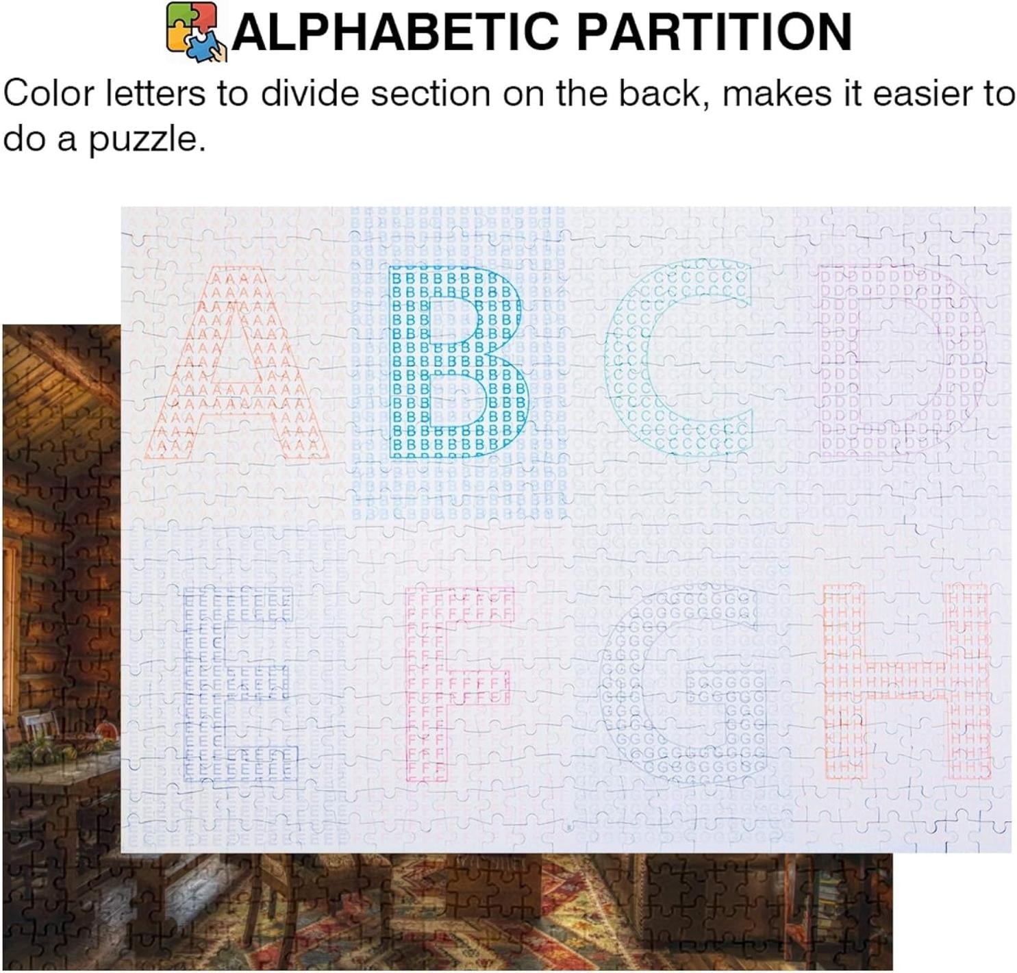 Log Cabin Inside Jigsaw Puzzle 500 Pieces, Intellectual Entertainment ...