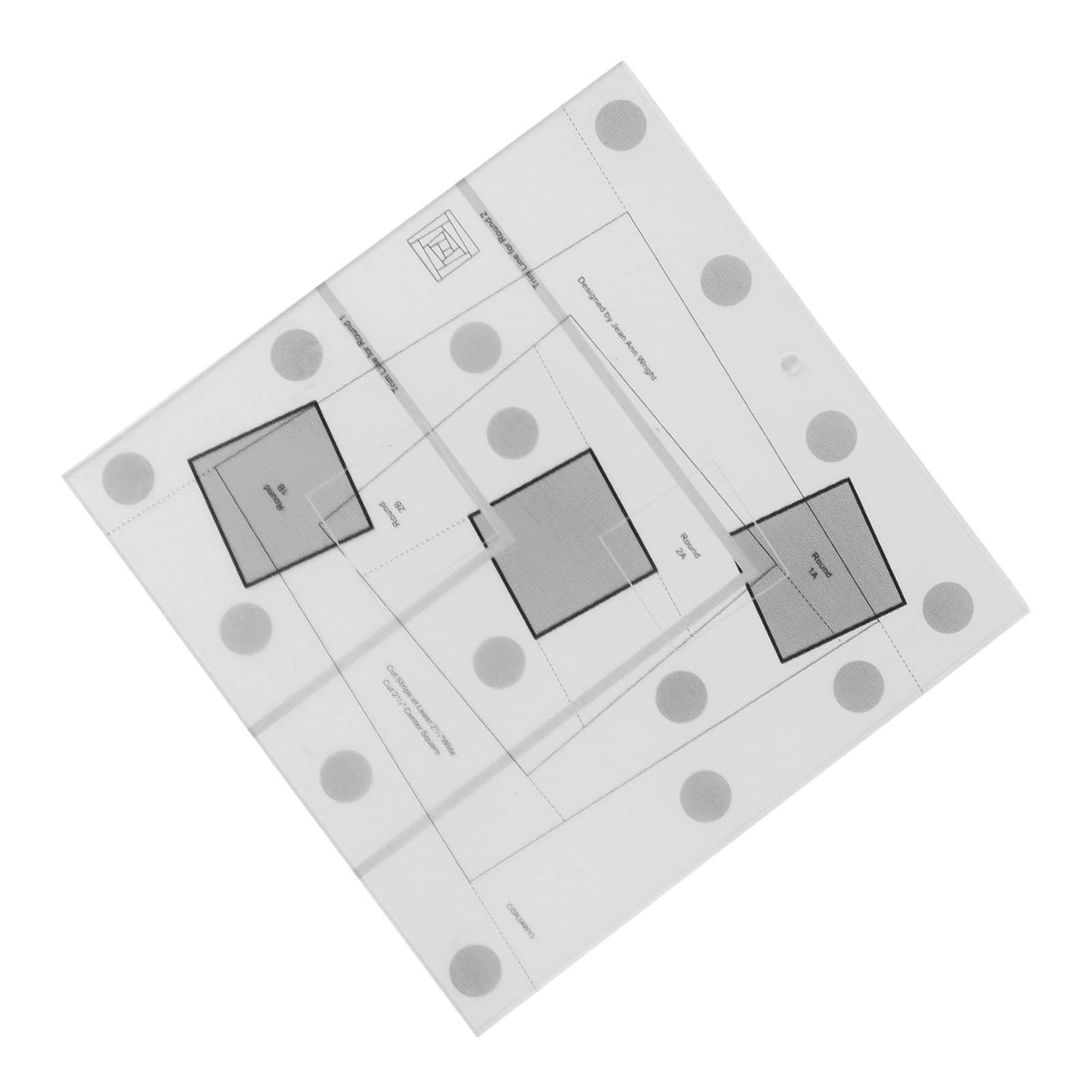 Log Cabin Quilt Ruler Transparent Acrylic Quilting Trim Tool - Walmart.com