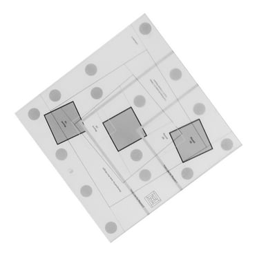 "Fiskars Quilting Craft Square Acrylic Ruler, 8.5"" x 8.5"", Clear with ...