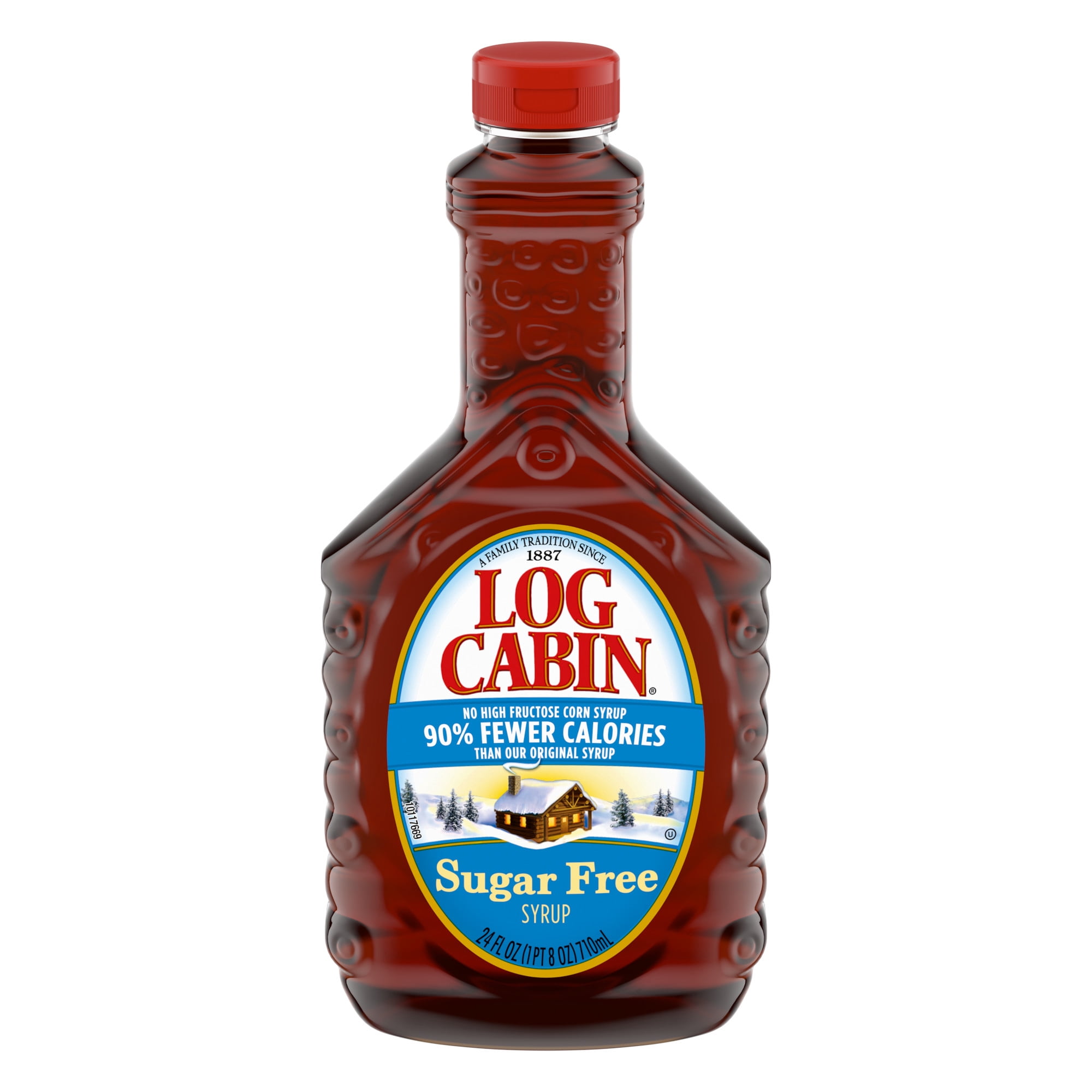 Log Cabin Syrup, Maple Flavor, 24 FL oz Sugar Free - Walmart.com