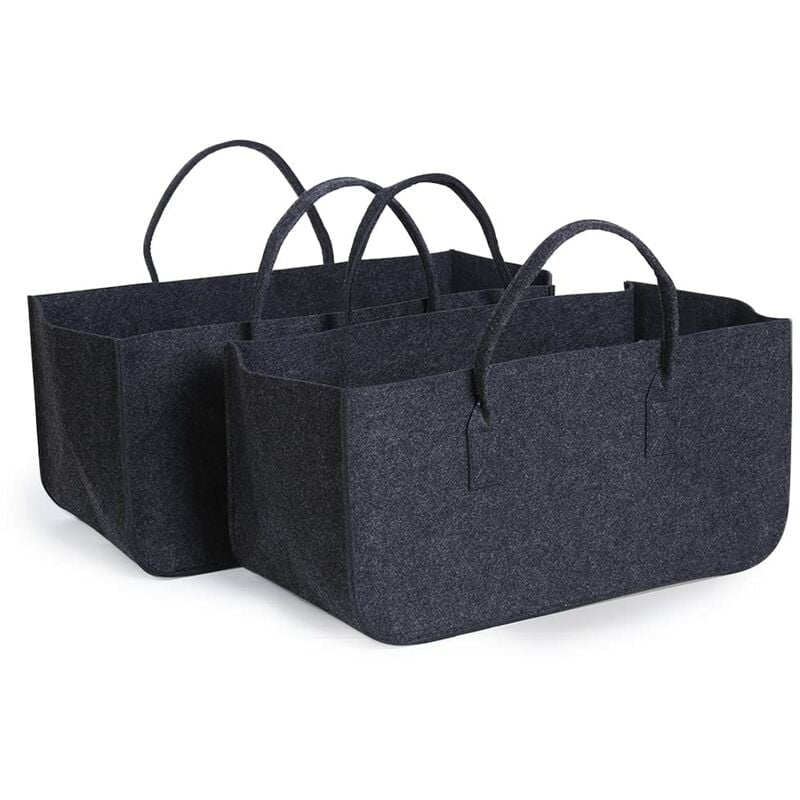 Log Carrier Bag, 2pcs, Fireplace Log Basket, Wood - Walmart.com