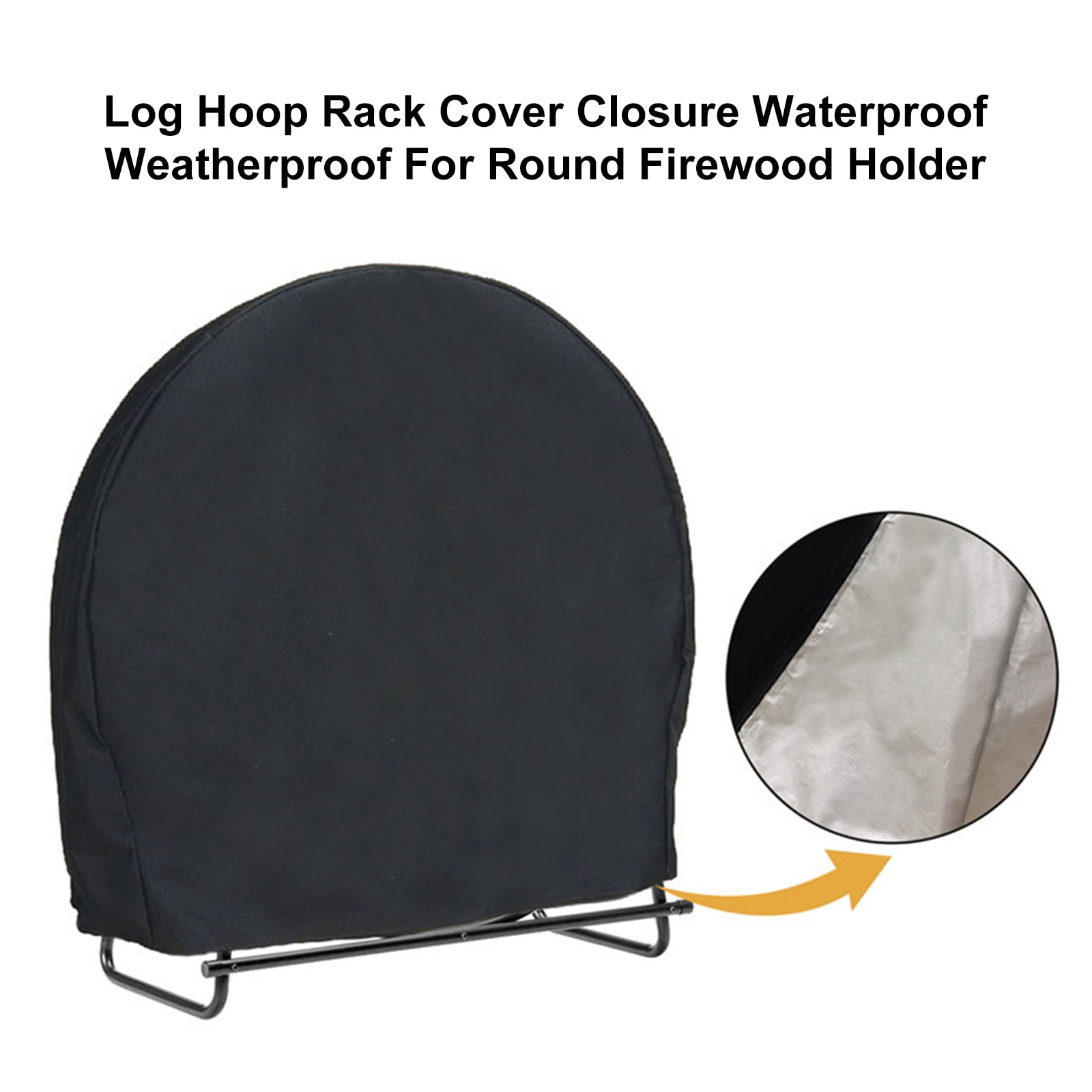 Log Hoop Rack Cover Closure Waterproof Weatherproof For Round Firewood ...