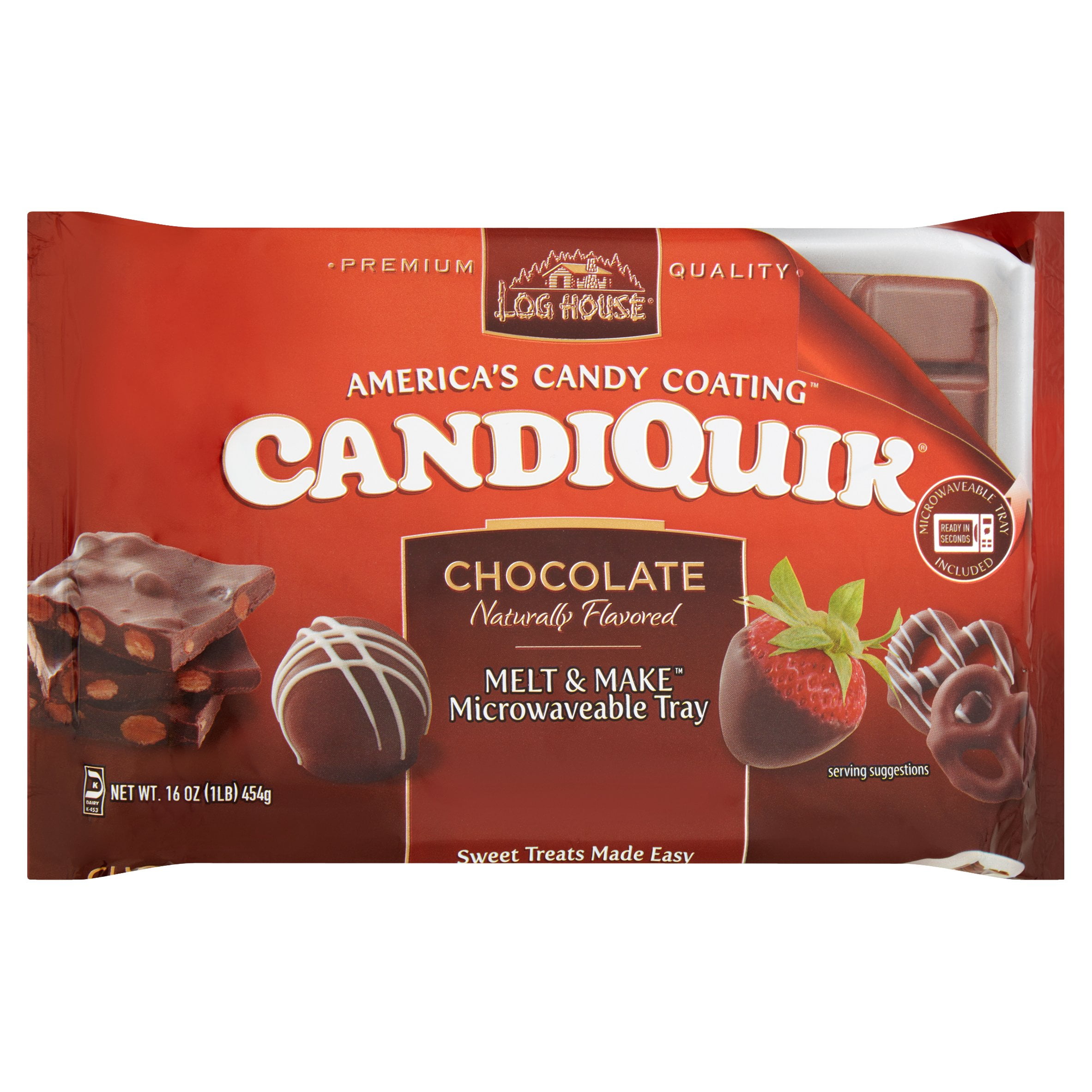 Log House Meltable Candy Dipping Chocolate CandiQuik Coating, 16 oz ...