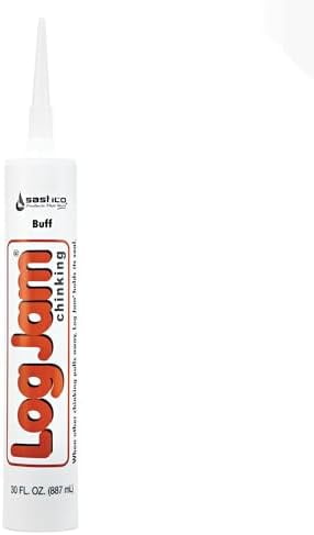Log Jam Latex Chinking Caulk, 30 oz Cartridge, Buff (Pack of 1 ...