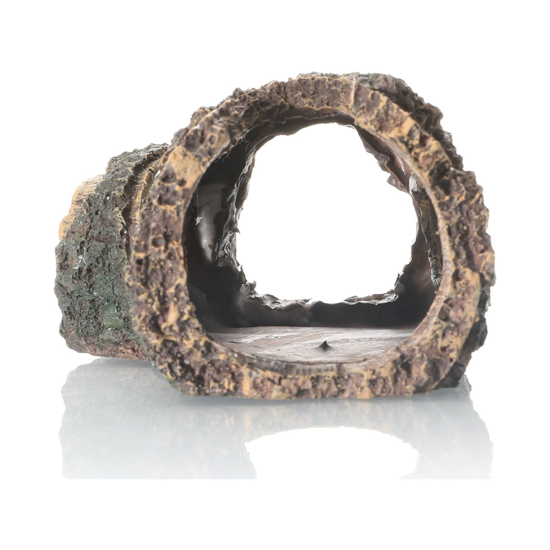 Log Resin Hollow Tree Trunk Ornament, Fish Tank Decoration Wood House ...