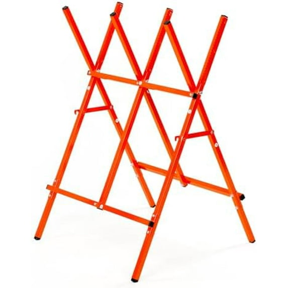 Log Saw Horse, Foldable Steel Sawbuck, 10.6 in Diameter Wood Cutting ...