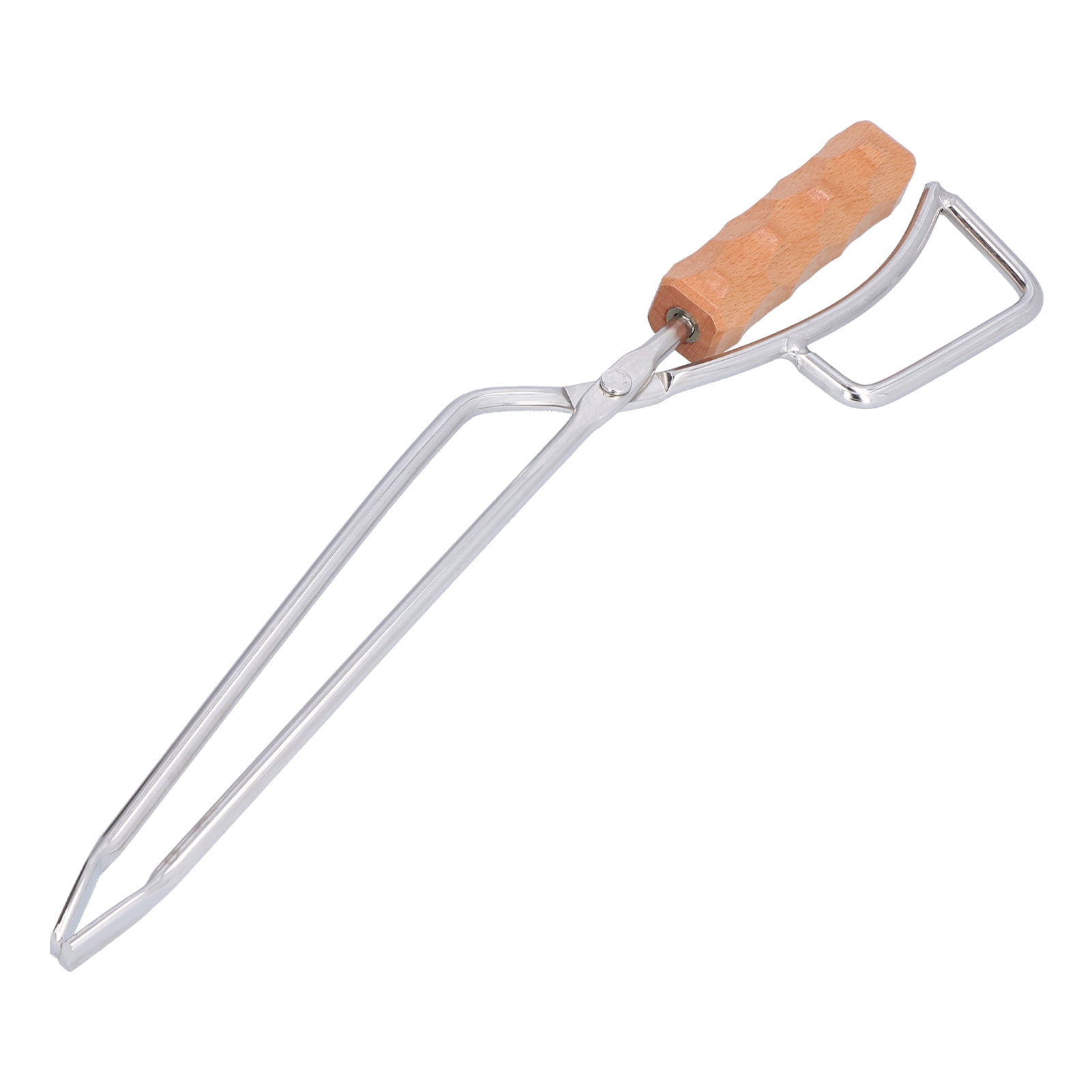 Log Tongs Beech Wood Handle Stainless Steel Clamp High Temperature ...