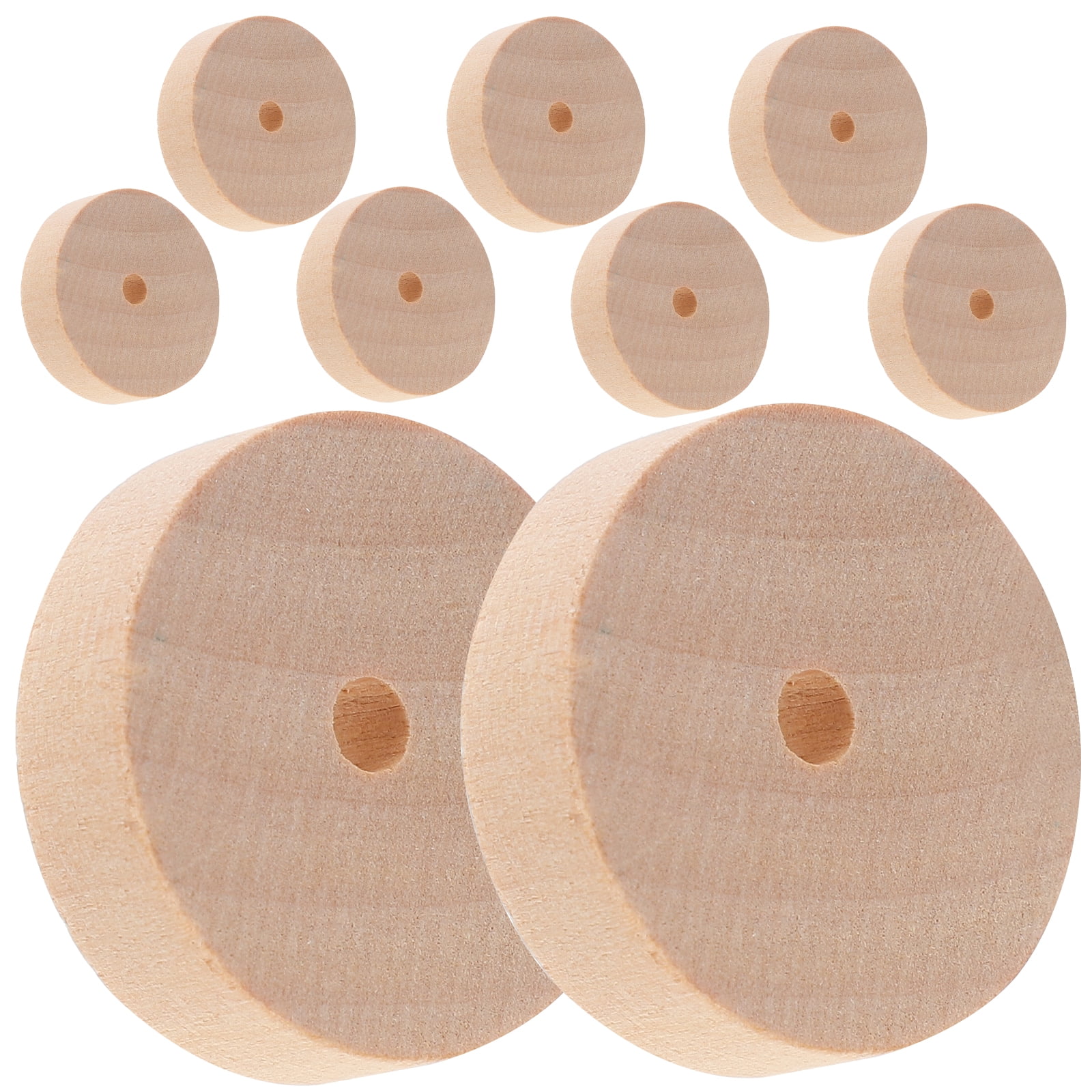 10pcs Small Wooden Wheels for DIY Crafts and Miniature Decor ...