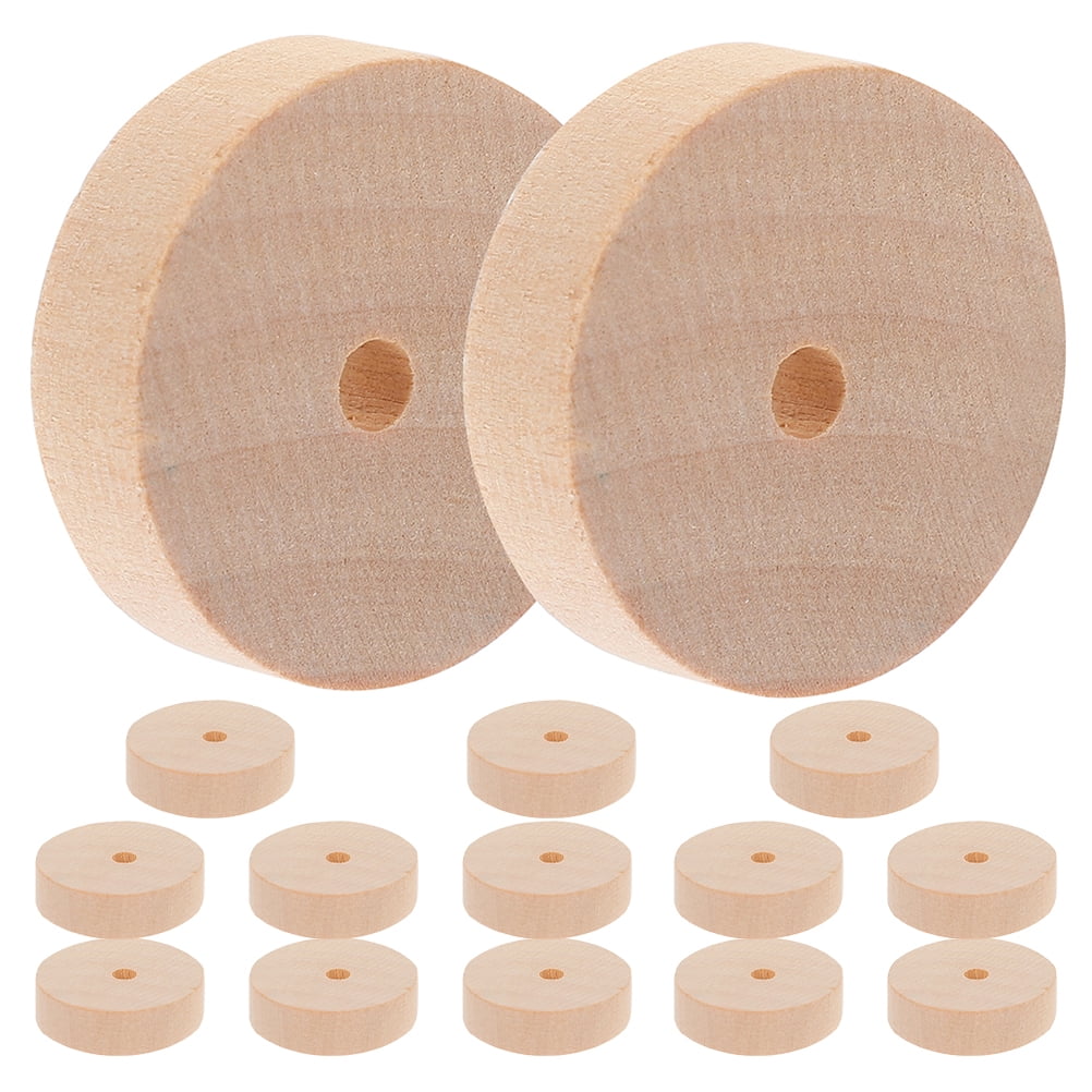 Log Wheel Mini Wood Wheels for Craft Wooden Model Toy Car Unfinished ...