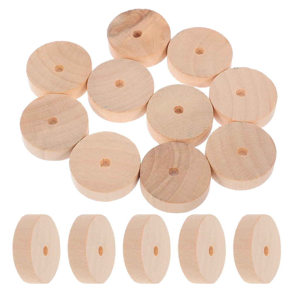 Log Wheel Wooden Wheels Decors for Craft Mini Vehicle Toy Car Model ...