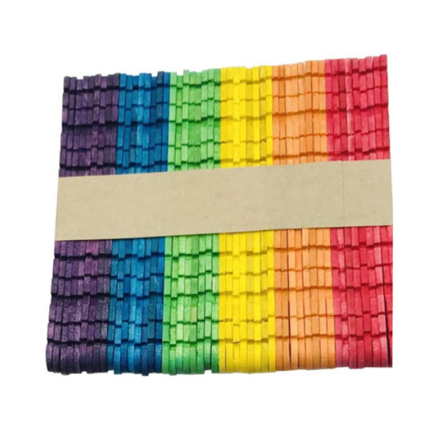 Log color sawtooth ice cream stick handmade DIY kindergarten children's ...