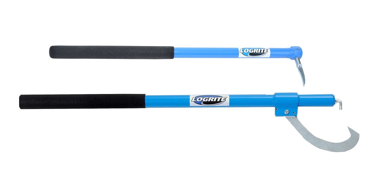 LogRite 60'' Aluminum Handle Cant Hook and 30'' Hookaroon 2 piece ...