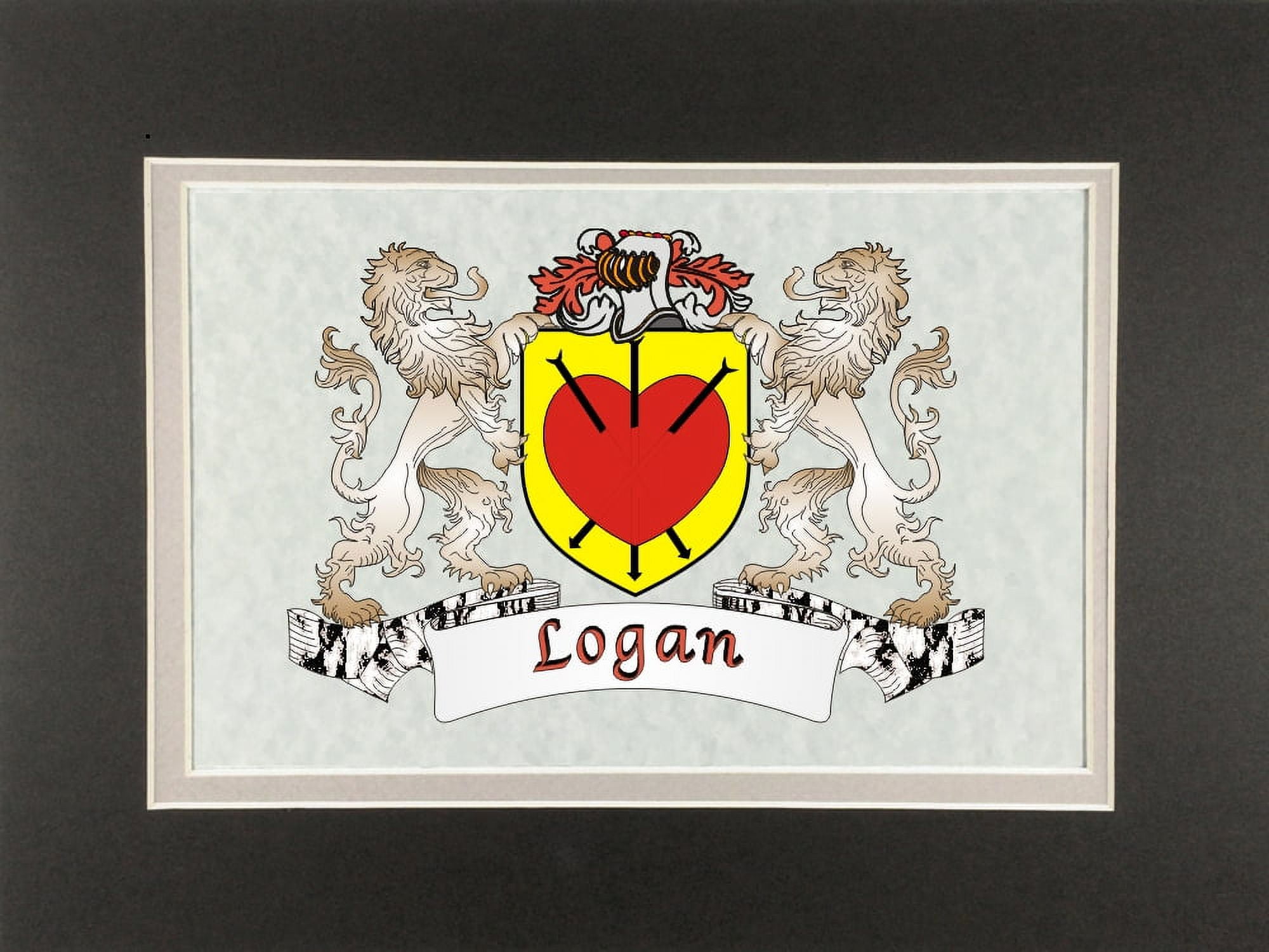 Logan Irish Coat of Arms Print - Frameable 9" x 12" - Walmart.com
