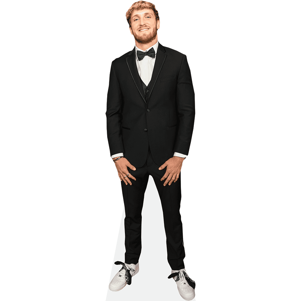 Logan Paul (Bow Tie) Mini Cardboard Cutout Standee - Walmart.com