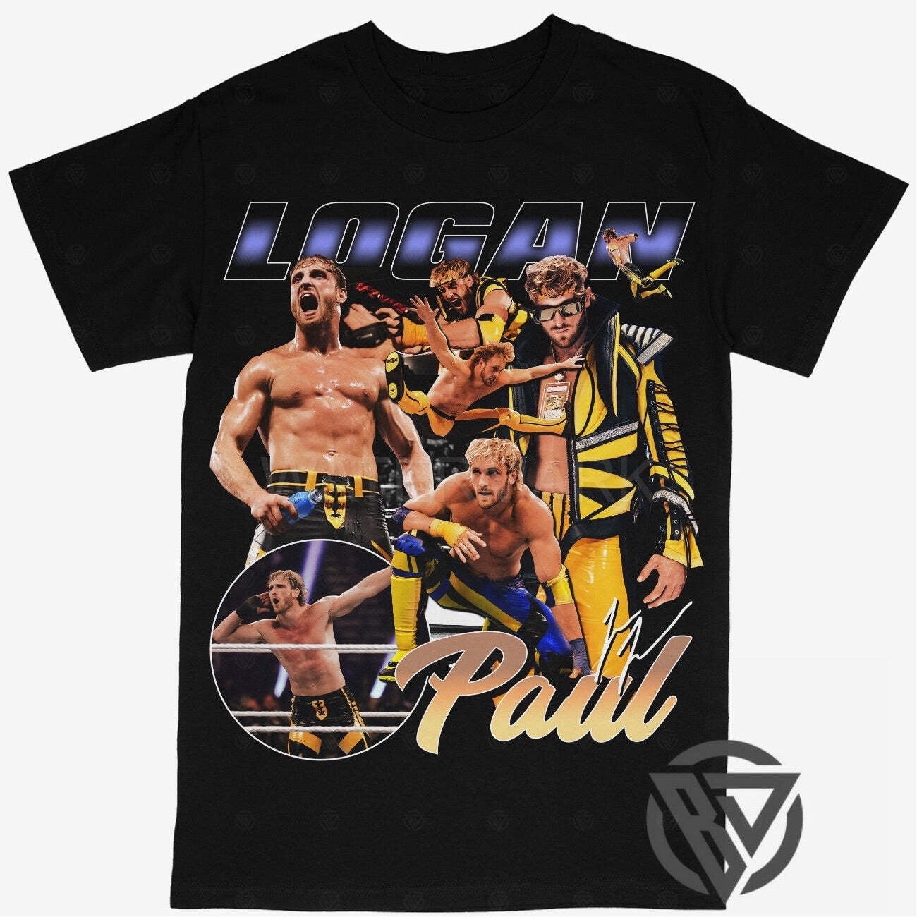 Logan Paul t-shirf WWF ECW WCW WRESTLING - Walmart.com