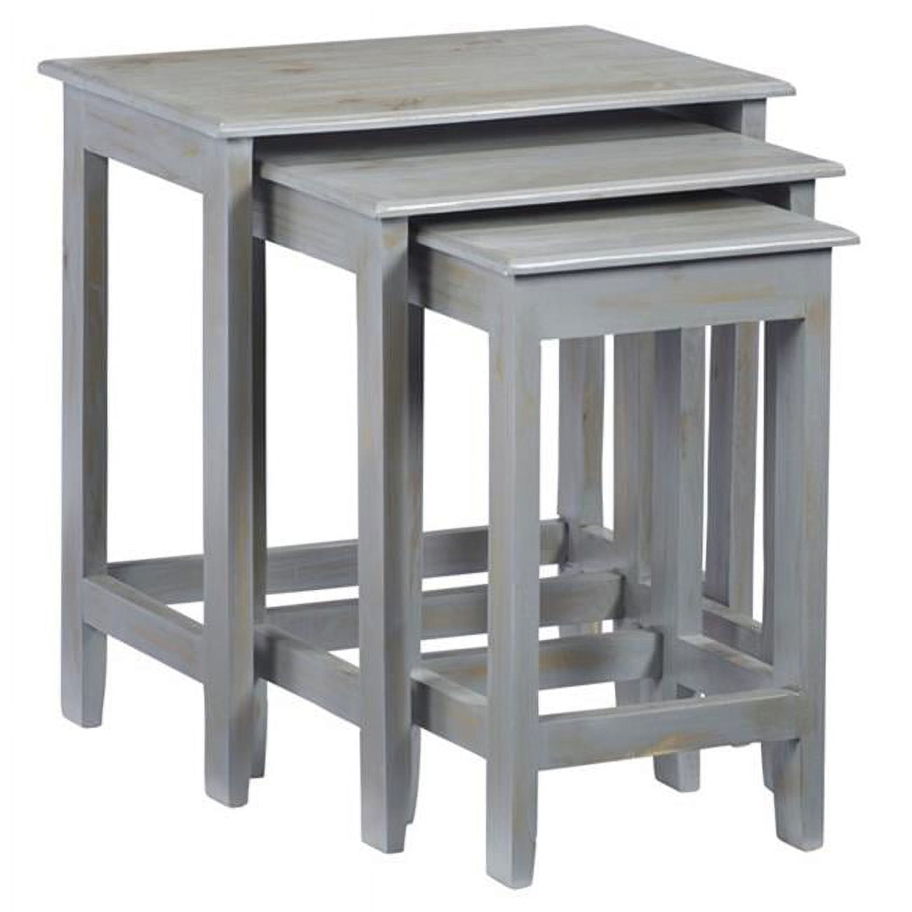 Logan Rustic Gray Nesting Table - 3 Piece - Walmart.com