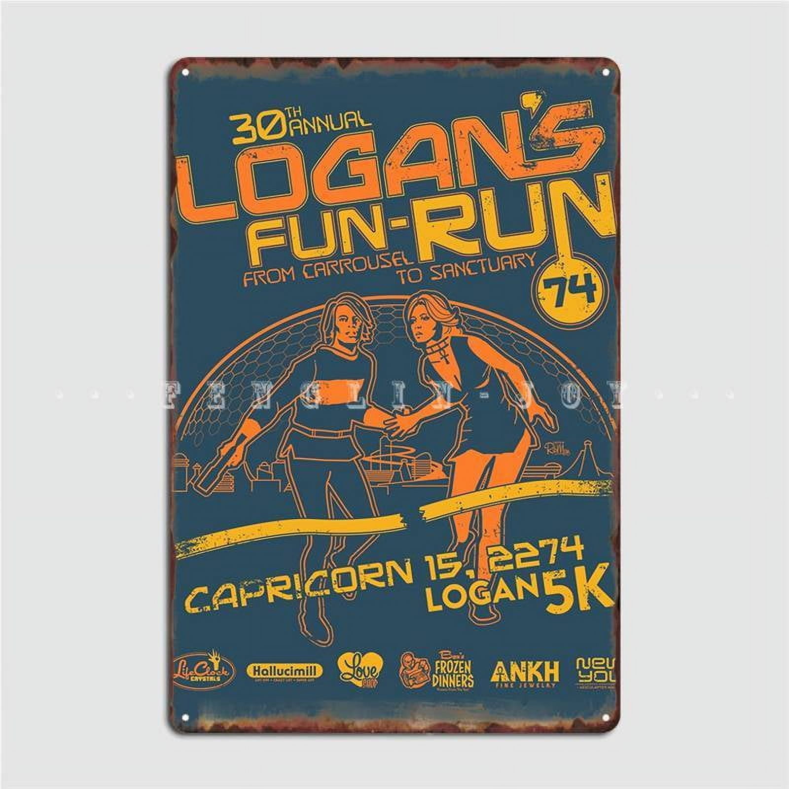 Logan S Fun Run Poster Metal Plaque Plates Bar Cave Club Design Tin ...