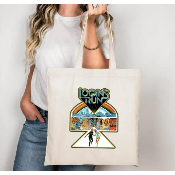 Logan's Run Sci Fi Movie Michael York Jenny Agutter Box Logan,, Tote ...
