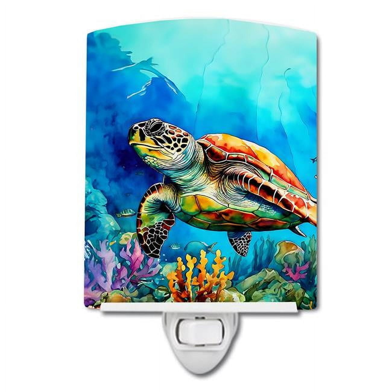 Loggerhead Sea Turtle Ceramic Night Light 4 in x 6 in - Walmart.com