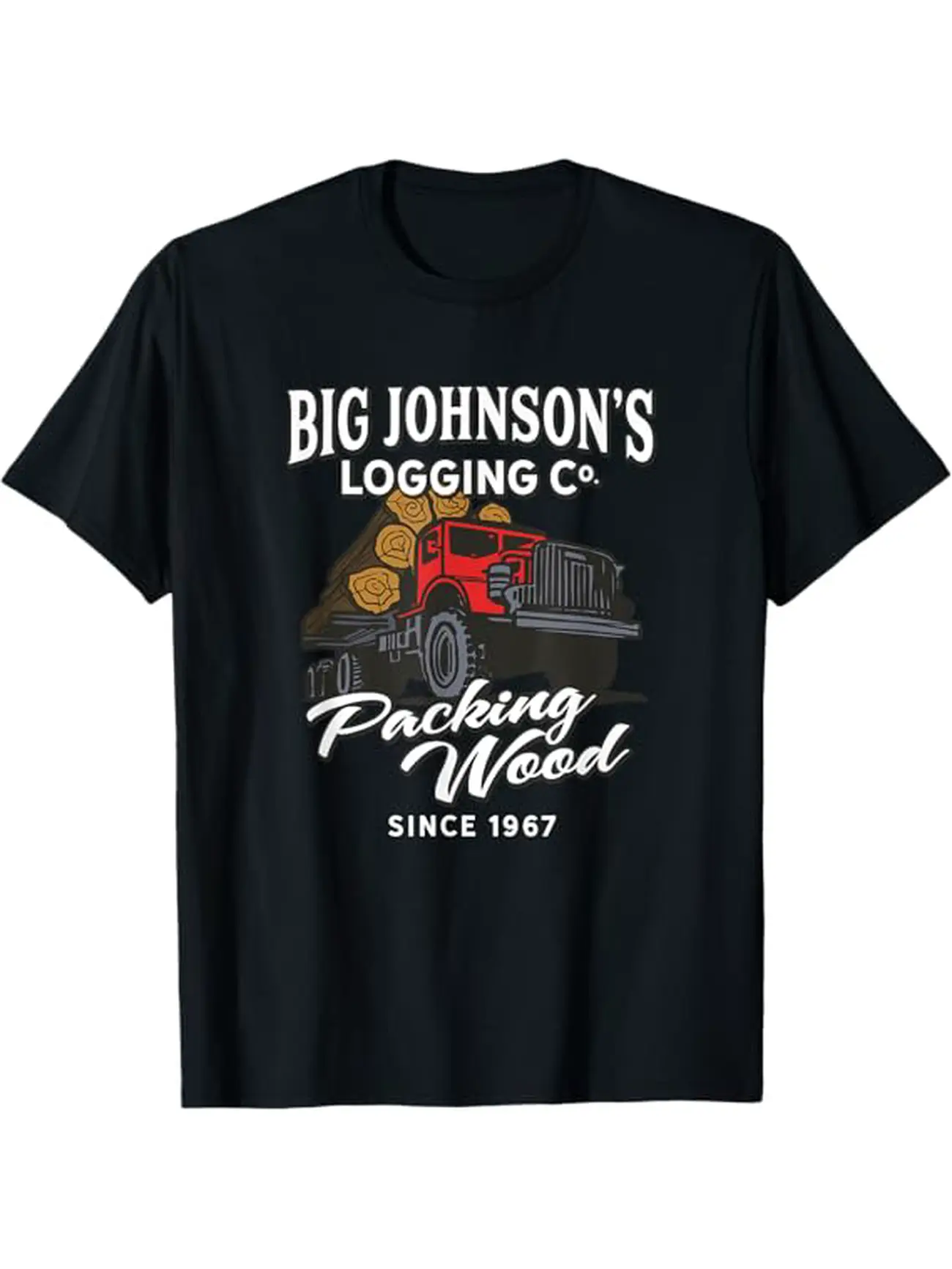 Logging Co. Packing Wood Funny Logger T-Shirt - 100% Cotton, Humorous ...