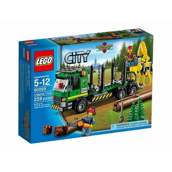 LEGO Logging Truck, Semi Trailer Play Set, Item 60059, Shipping Limited ...